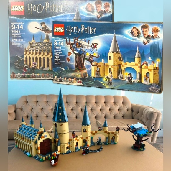 Lego | Toys | 2 Boxes Harry Potter Lego Sets Hogwarts Whomping Willow ...